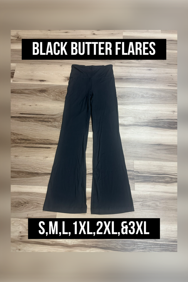Black - Butter Flares